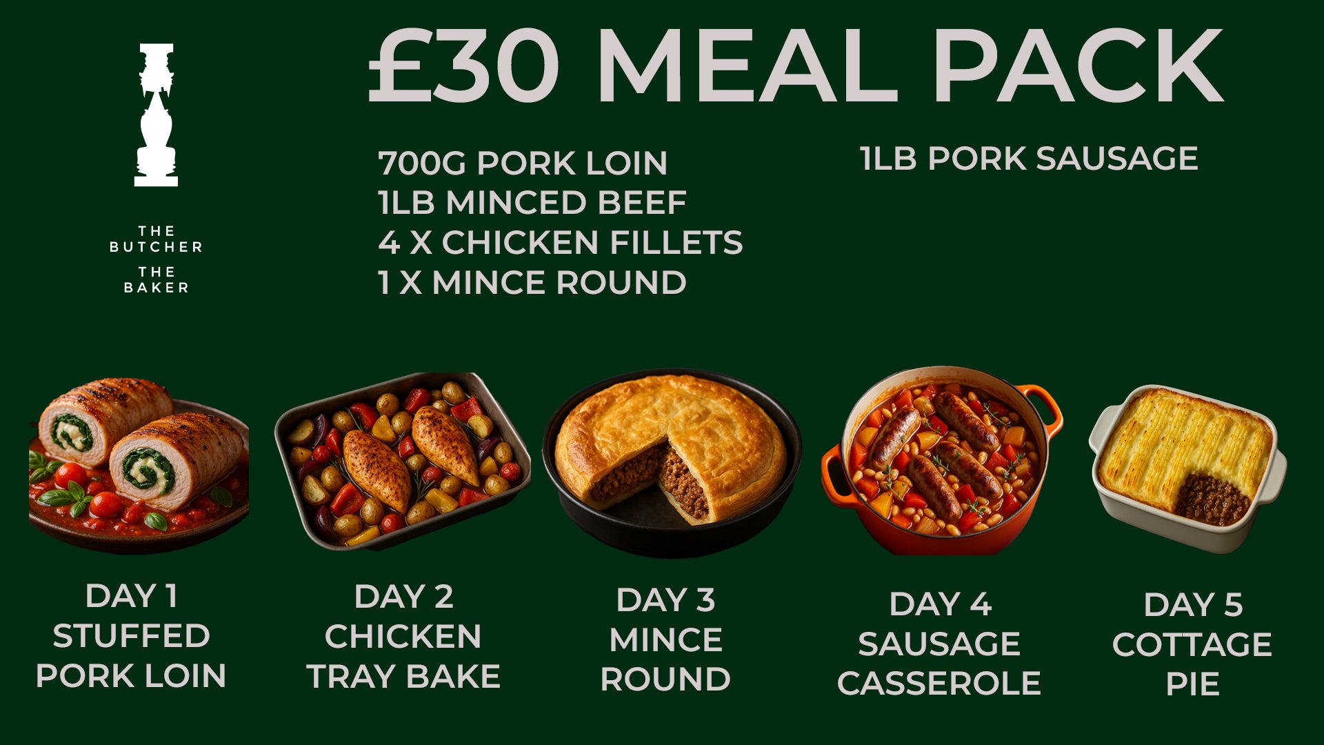 £30 Pack – Dundee Butchers - The Butcher The Baker