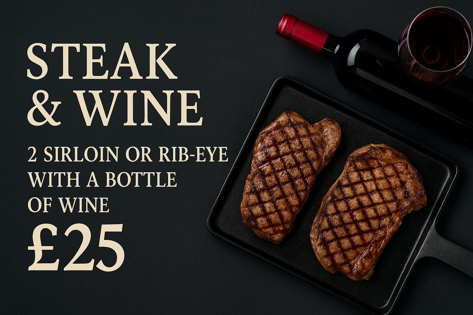 Steak & Wine Pack – Dundee Butchers - The Butcher The Baker