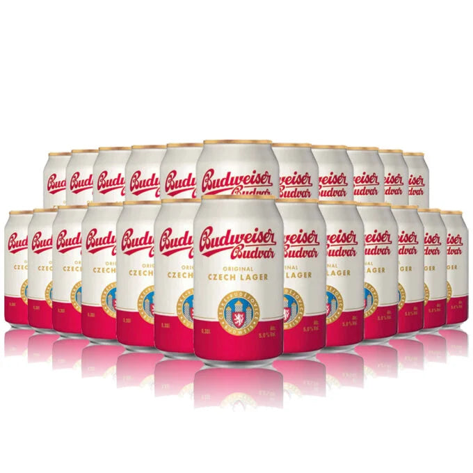 Budvar Original Cans 24x330ml [5.0%] – Dundee Butchers - The Butcher ...